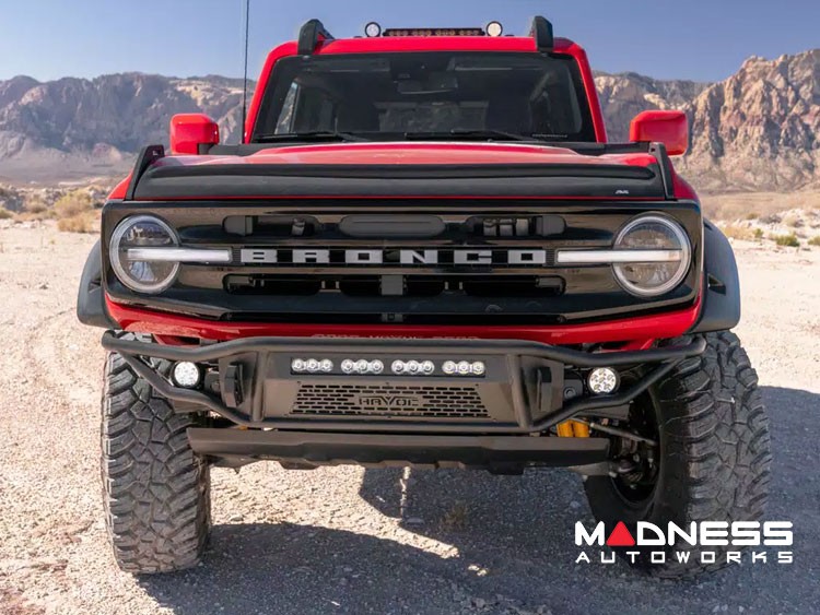 Ford Bronco Front Bumper - Metal Masher - Textured Black - Havoc